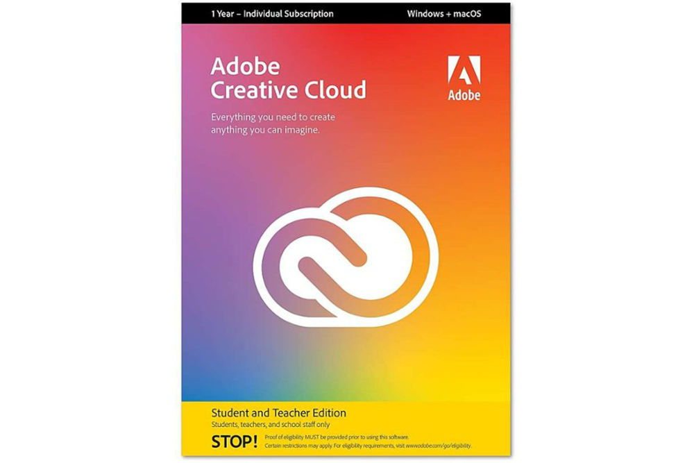 Adobe Creative Cloud - Student and Teachers (1-Yr Subscription) - Mac/ – Sterling Adaptives