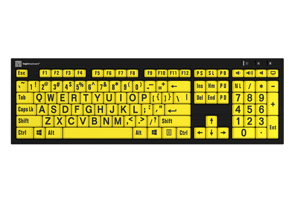 LogicKeyboard Large Print USB Keyboard - Windows – Sterling Adaptives