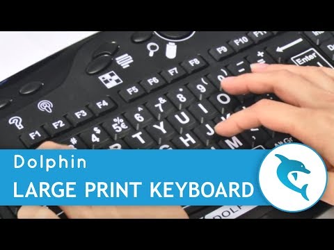 Dolphin Large Print Keyboard – Sterling Adaptives